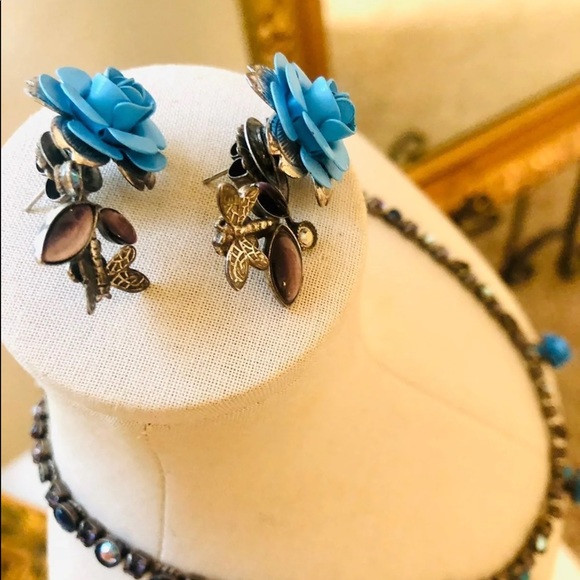 Mary Demarco | Jewelry | Vintage Mary Demarco Crystal Necklace Pierced ...